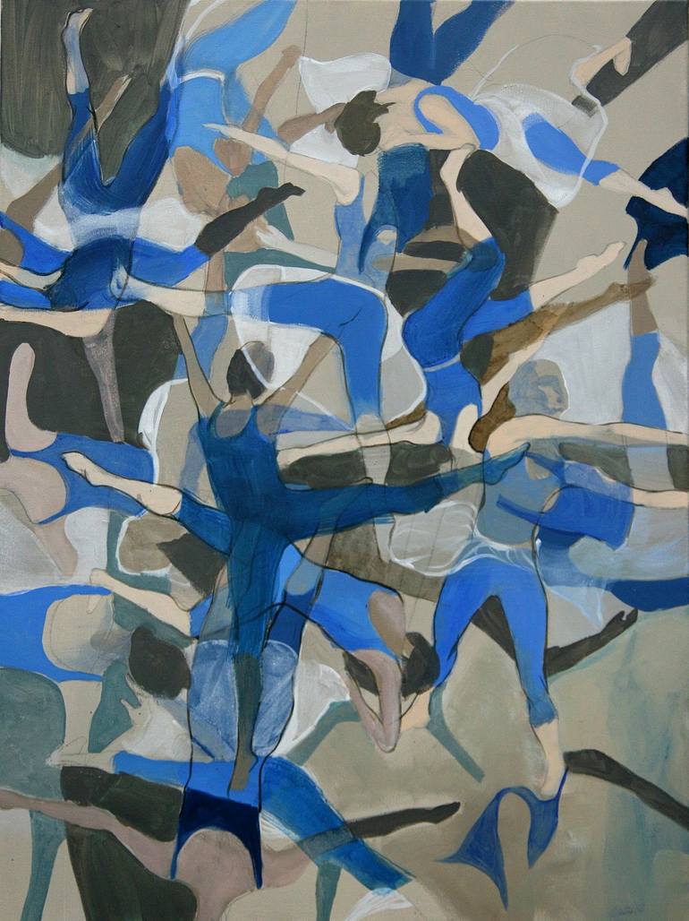 Blue dancer / Original SOLD Painting by Katarzyna Adamek-Chase ...