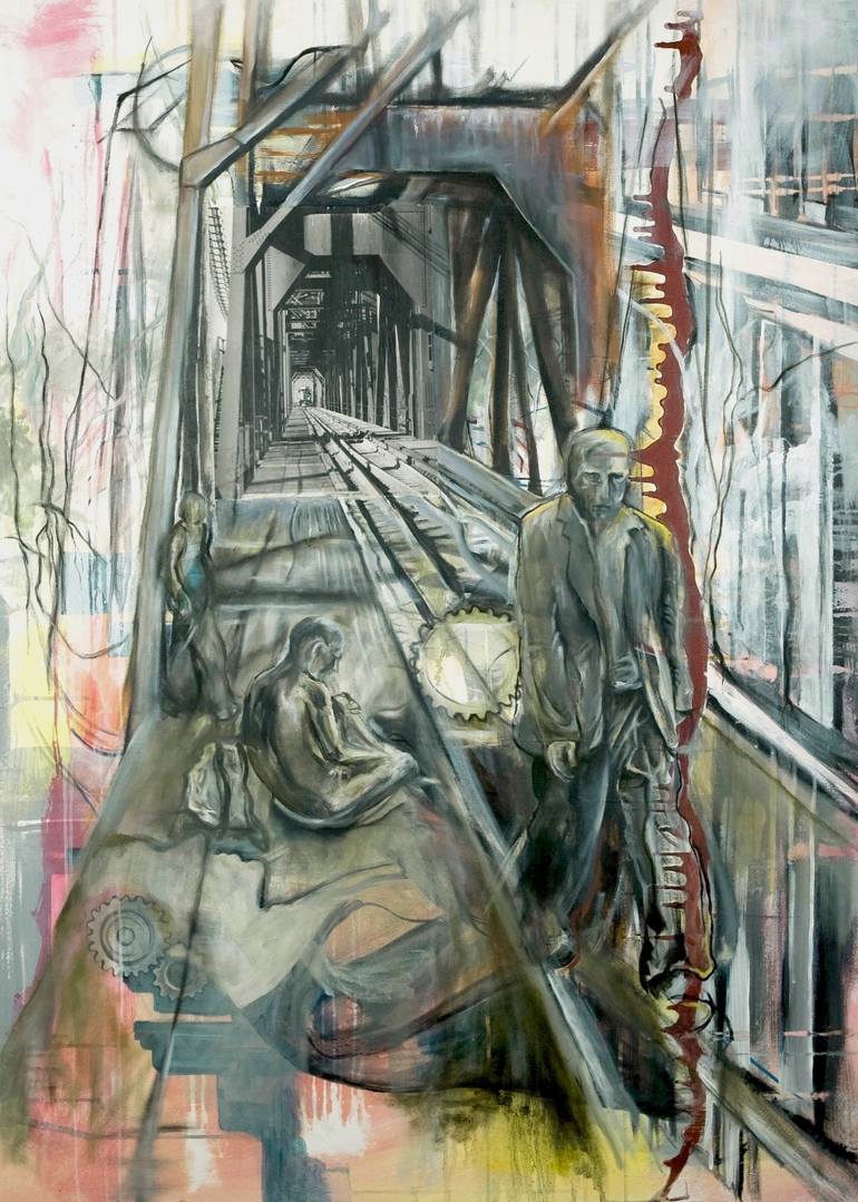 Parallel Painting by Kara Hendershot | Saatchi Art