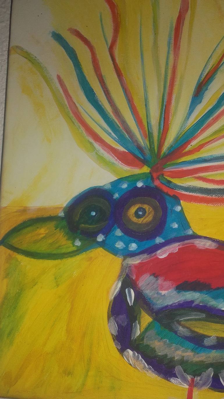 EL LORO Painting by Anabel Moya | Saatchi Art