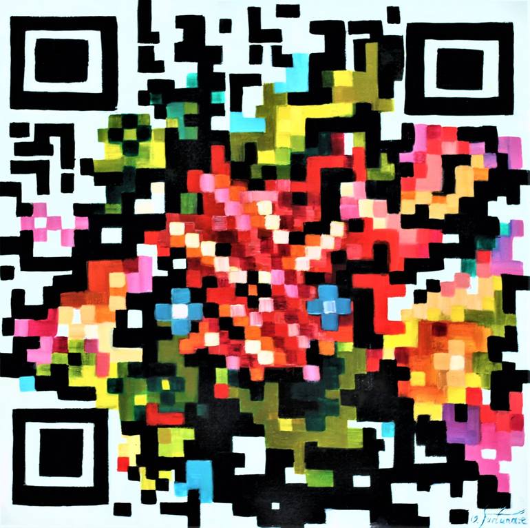 QR Code of Moldova Painting by Olivia I Furtună | Saatchi Art