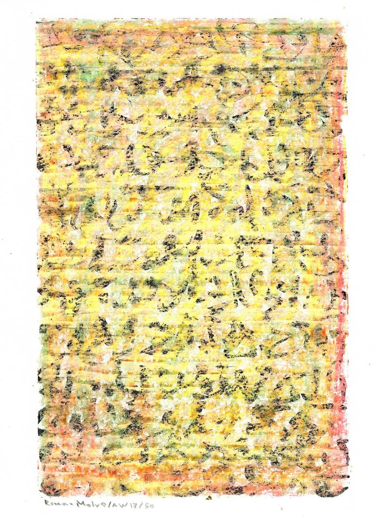 automatic writing#1 Drawing by Roman Molvo | Saatchi Art
