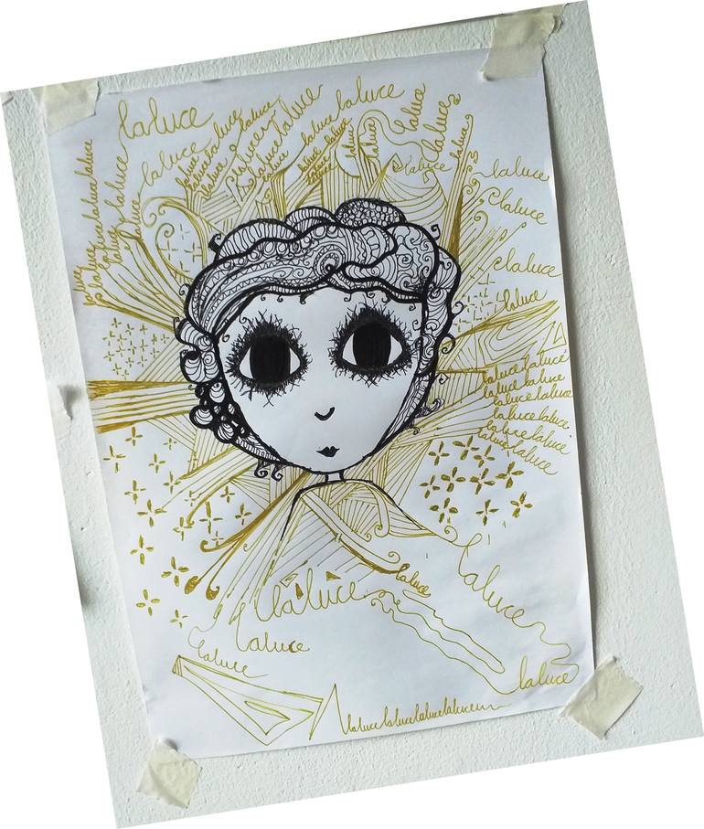 Everything is illuminated - La Luce Drawing by Door Rieke | Saatchi Art