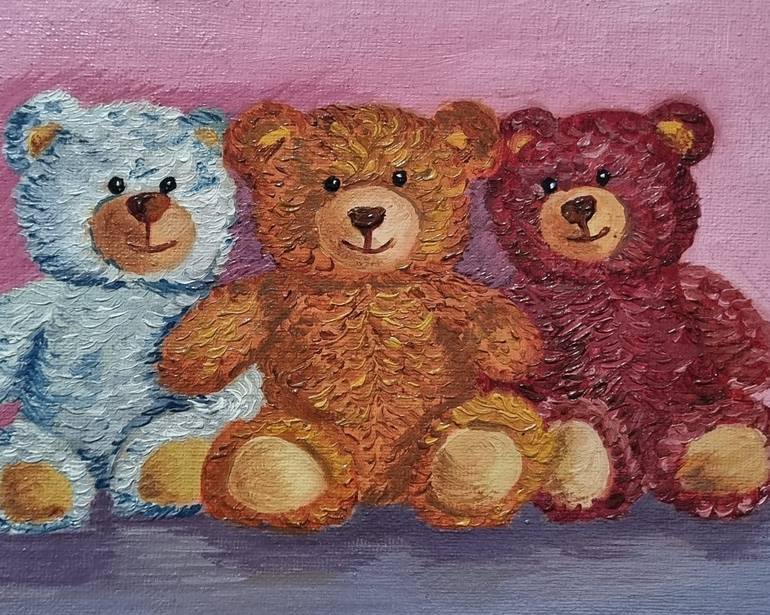 Teddy bears Painting by Prajakta Naik | Saatchi Art