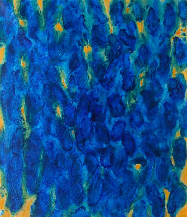 Blue and yellow Painting by Suhyang Seo | Saatchi Art