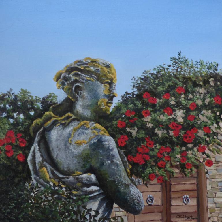 Guardian of the Vineyard Painting by Gilbert Lessard | Saatchi Art