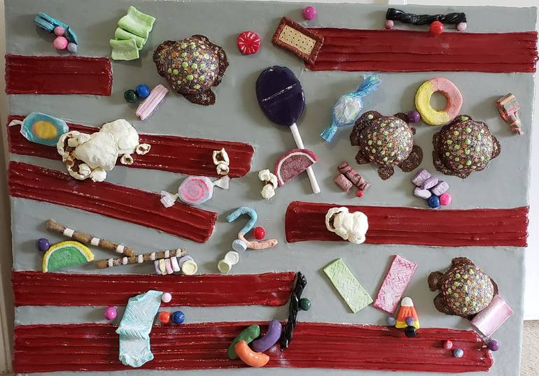 The Candy Store Painting by COPiOUS Harvey-Smith | Saatchi Art