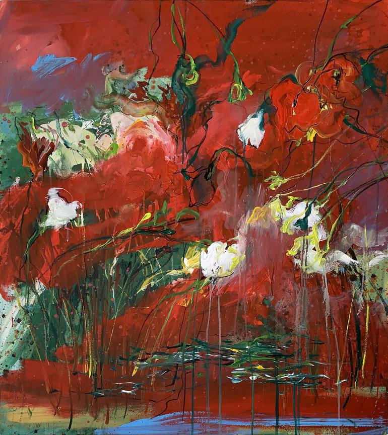 My fire Painting by Fernanda Rivero | Saatchi Art