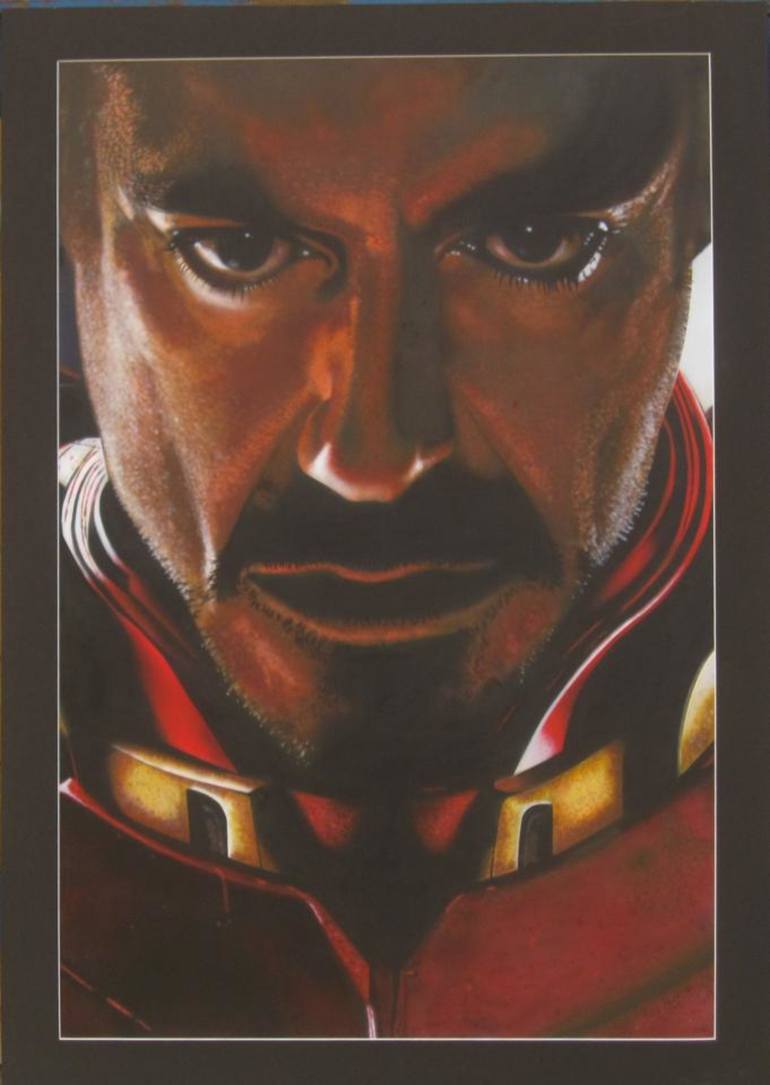 Ironman Painting by Rob Bourne | Saatchi Art