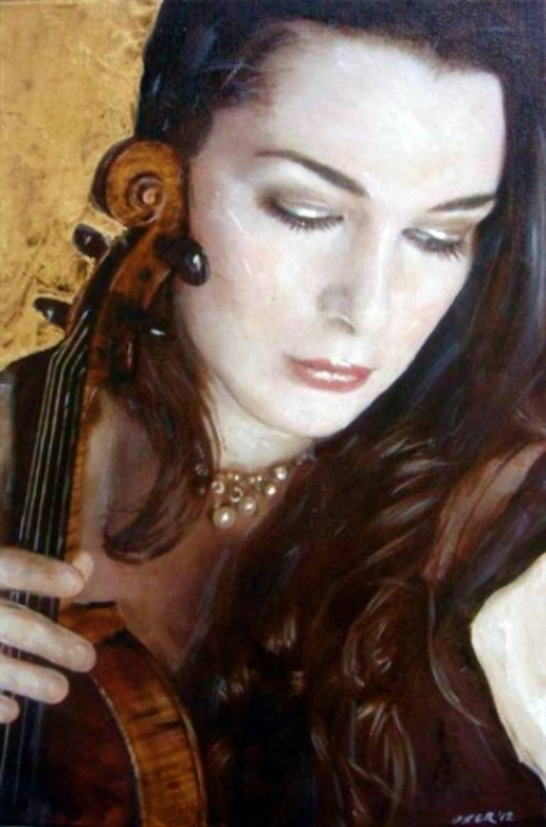 The Violinist Painting by William Oxer | Saatchi Art