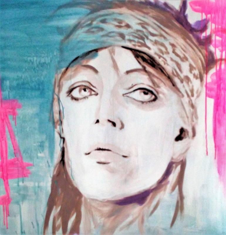 Patti Smith Painting by Barbara Strobel | Saatchi Art