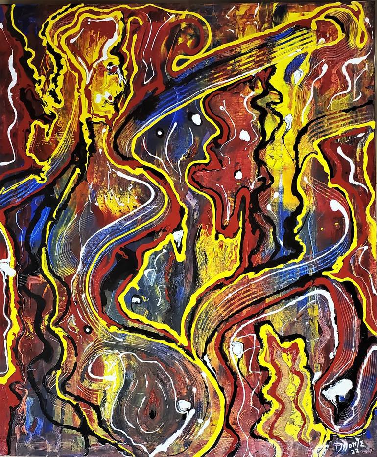 ABSTRACT HEAT Painting by John Monteleone | Saatchi Art