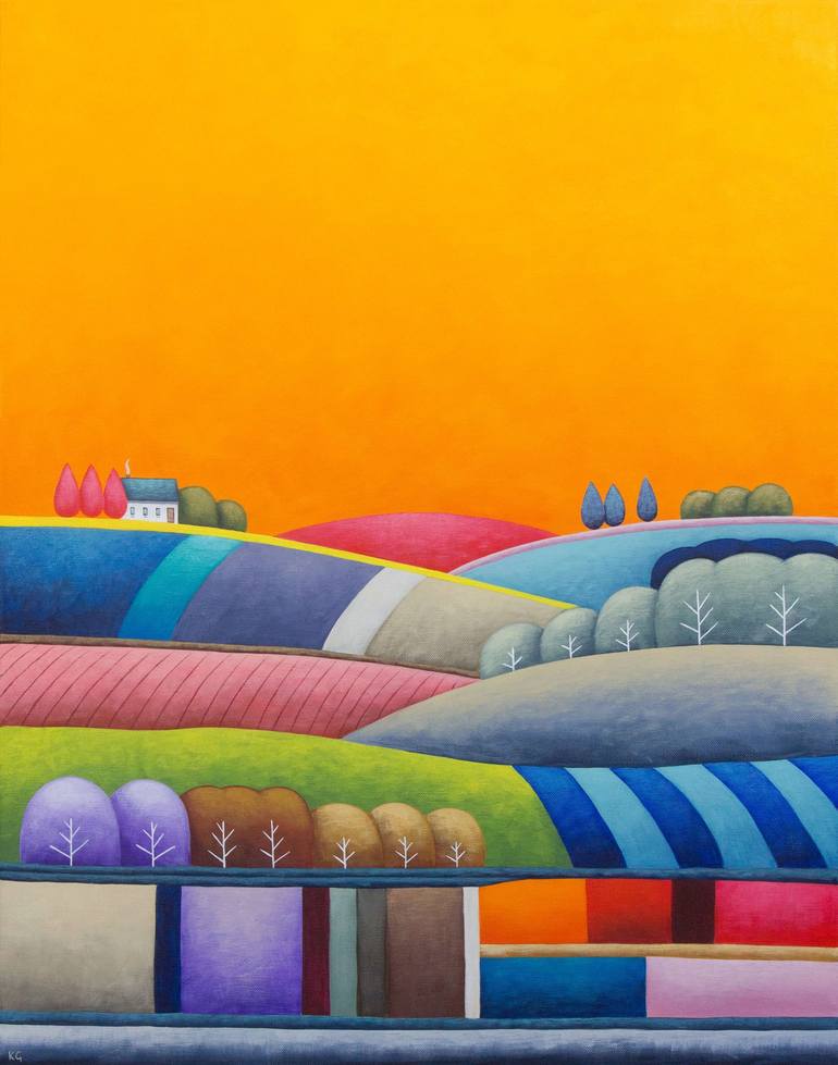 Not So Mellow Yellow No.2 Painting by Kate Graham | Saatchi Art