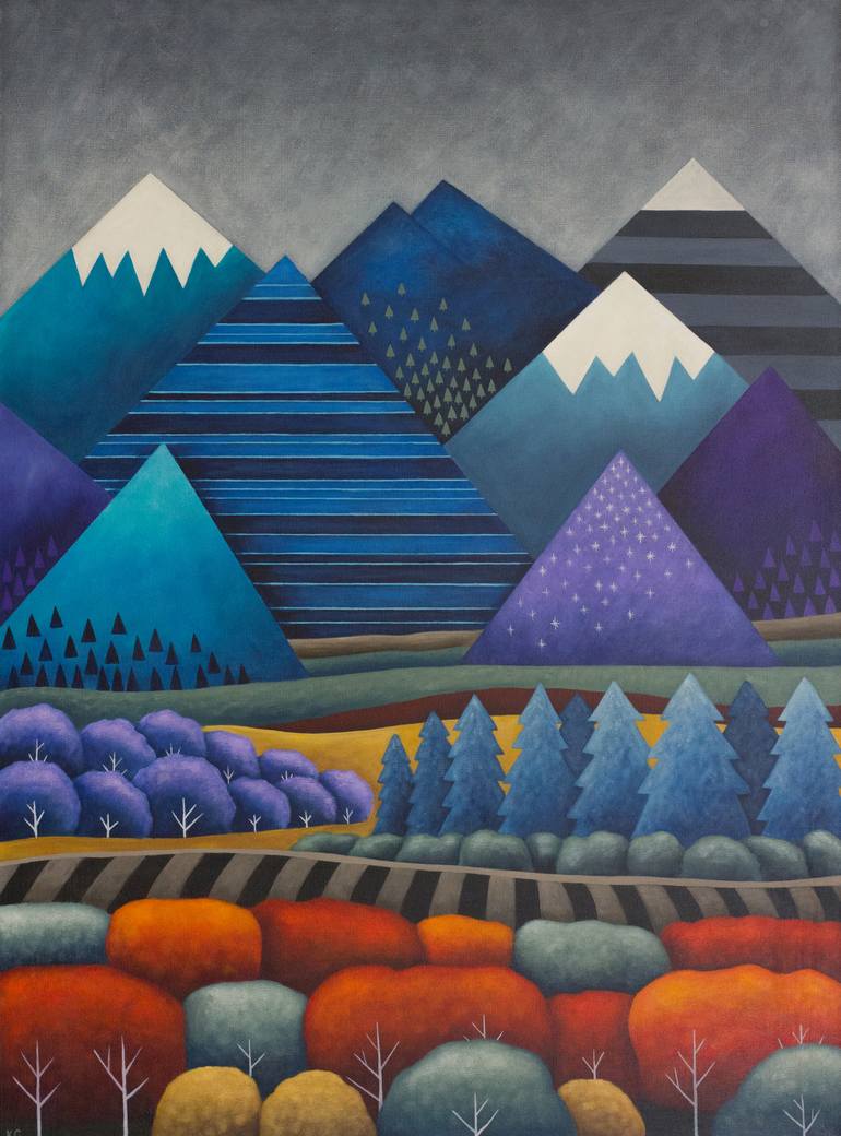 Winter Wonderland Painting by Kate Graham | Saatchi Art