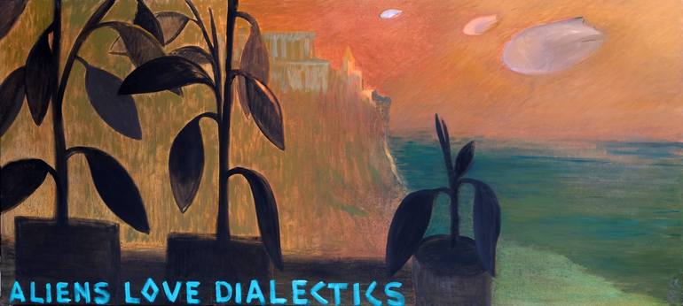Aliens Love Dialectics Painting by Svilen Stefanov | Saatchi Art