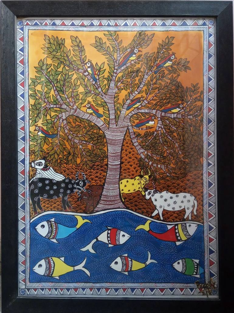 Shades of Nature Painting by Preety Anand | Saatchi Art