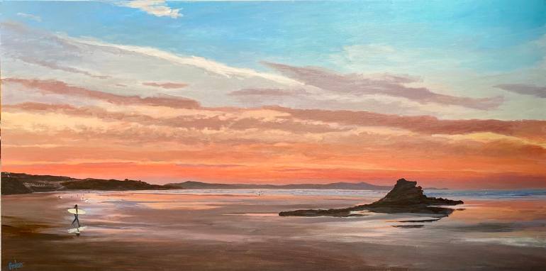 El Peñón Painting by Conchi Artero | Saatchi Art Netherlands