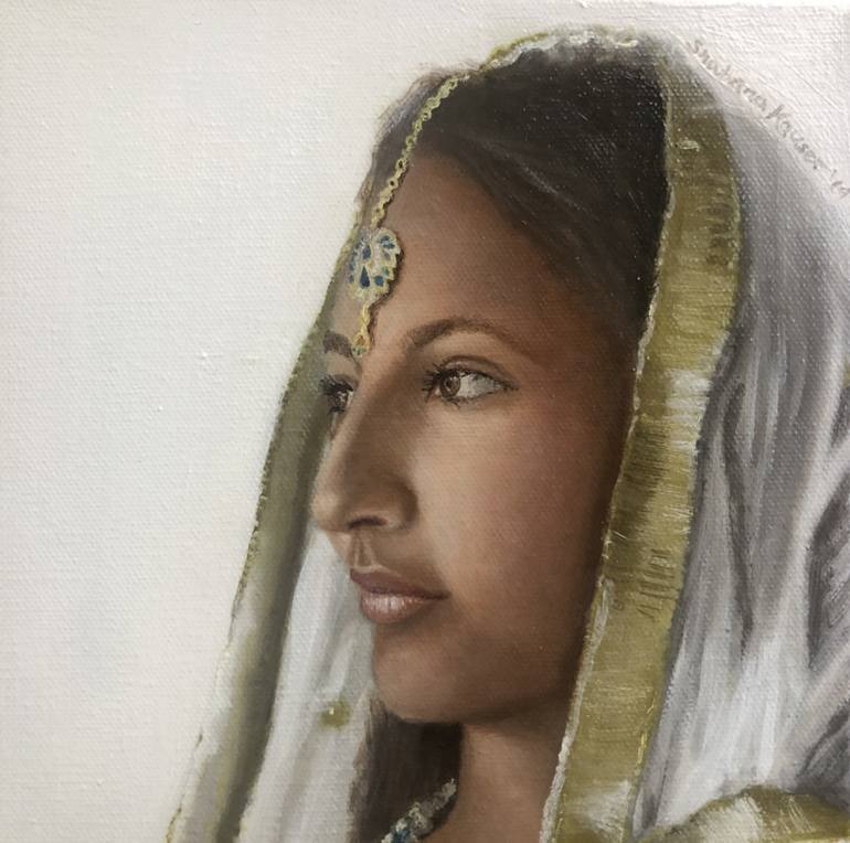 Ustad Study Painting by Shabana Kauser | Saatchi Art