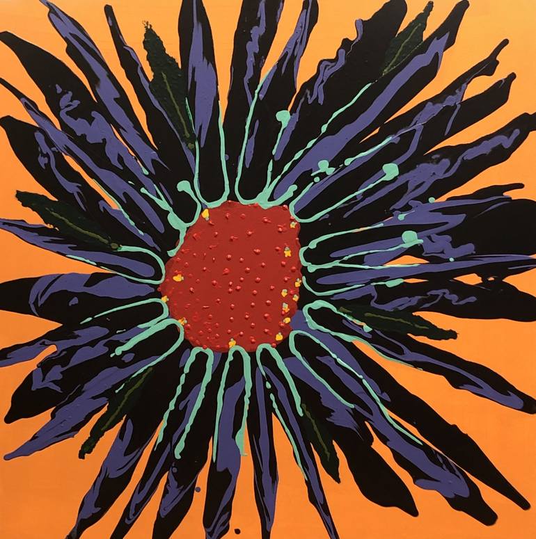 Aster Painting by Lisa Cowan | Saatchi Art