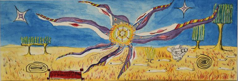 A Sea Beastie from Titan Painting by Christopher Rehm | Saatchi Art