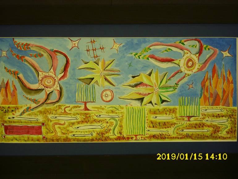 Sea Beasties at Work Painting by Christopher Rehm | Saatchi Art