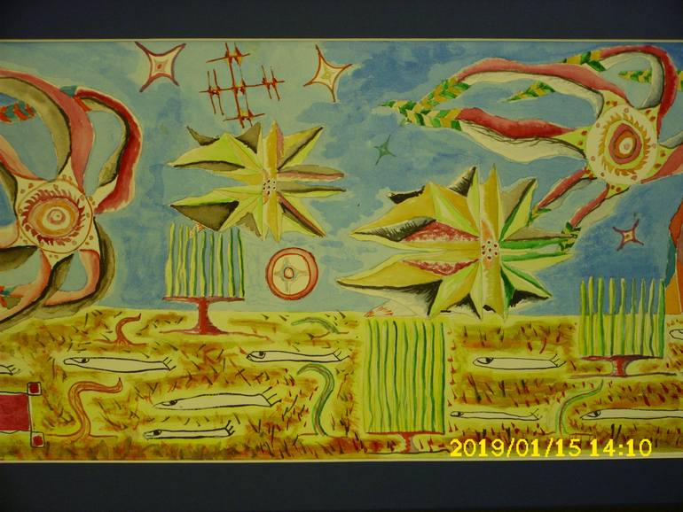 Sea Beasties at Work Painting by Christopher Rehm | Saatchi Art