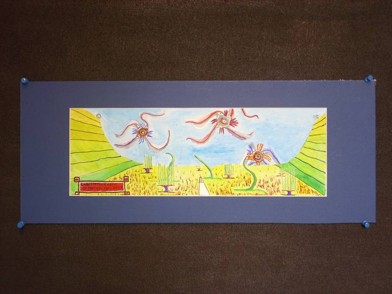 The Sea Beastie Skate Park Painting by Christopher Rehm | Saatchi Art