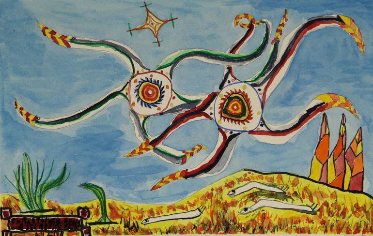 teenage Sea Beasties on a Date Painting by Christopher Rehm | Saatchi Art