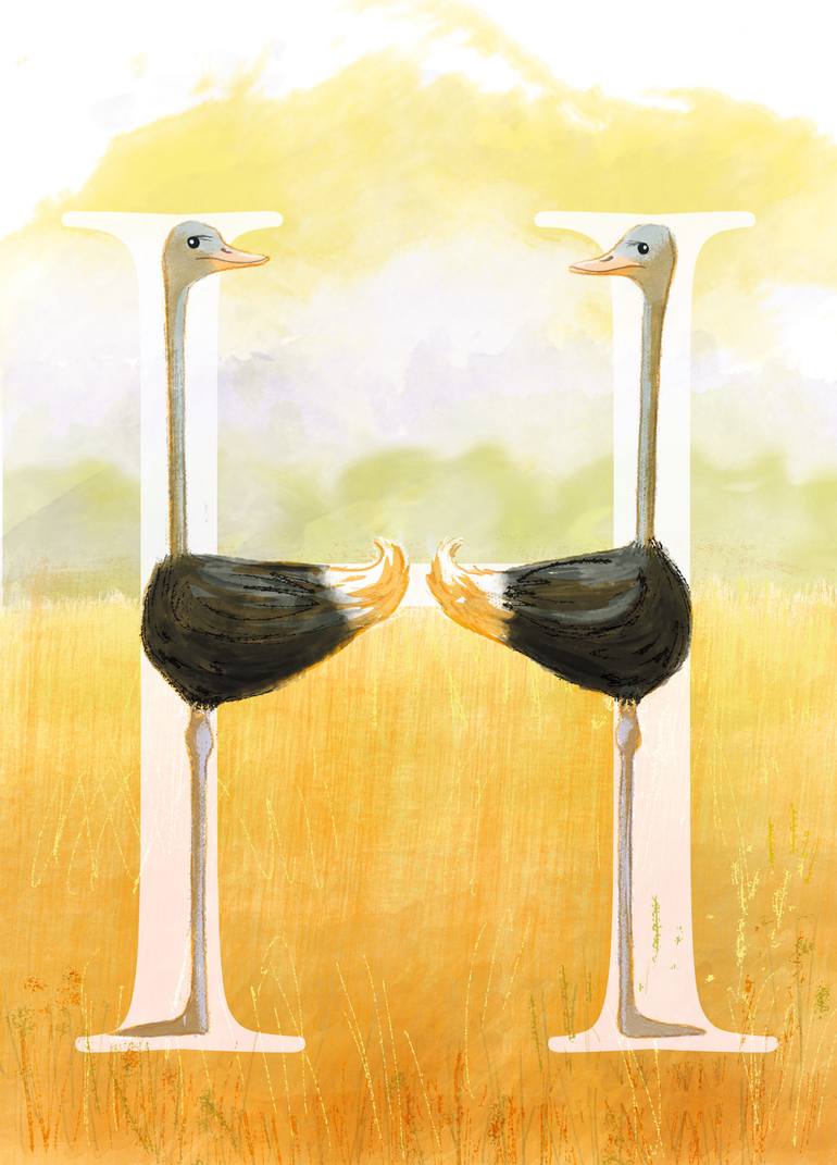 Animal Alphabet - The letter H (Cat N° 6181) - Limited Edition of 100 ...