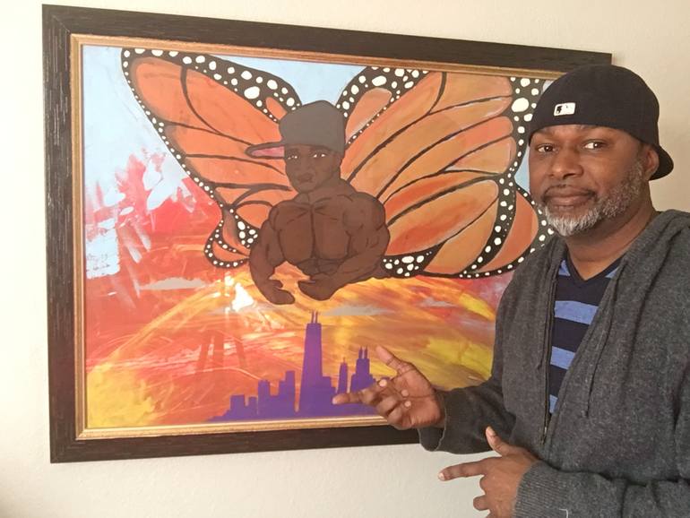 Gutterfly Painting by Allen Sims | Saatchi Art