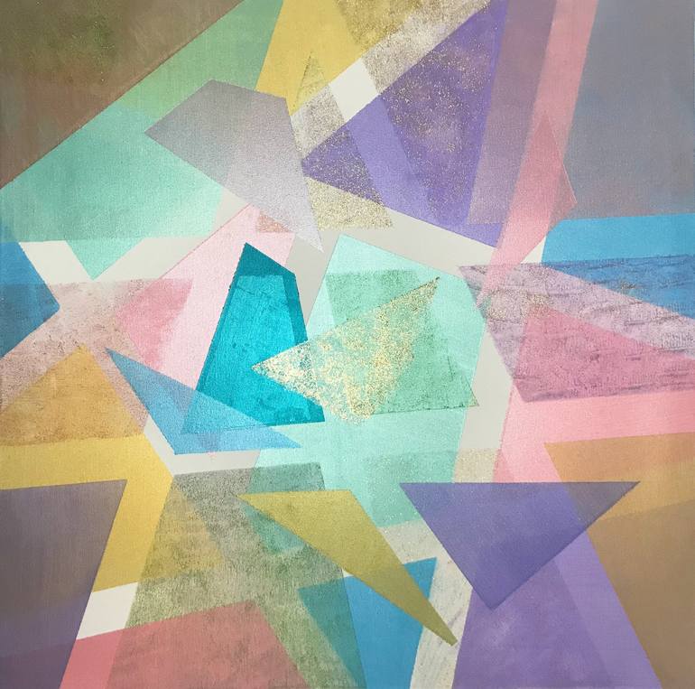 Floating Layers Painting by Cristina Ticovschi | Saatchi Art