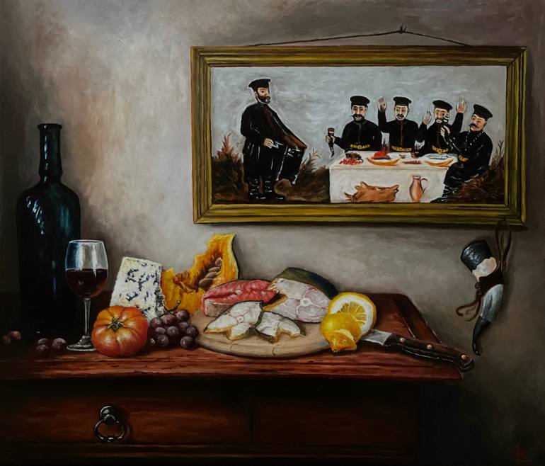 Feast Painting by Oleg Baulin | Saatchi Art