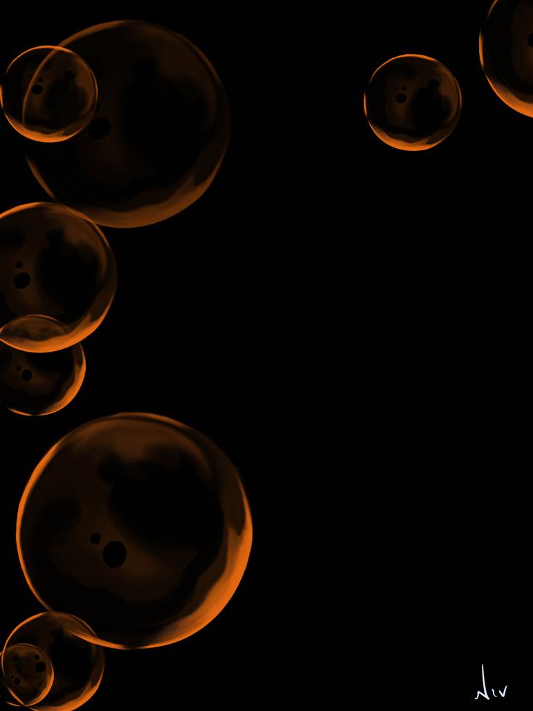 Stay bubbly. Painting by Nivedha Balakrishnan | Saatchi Art