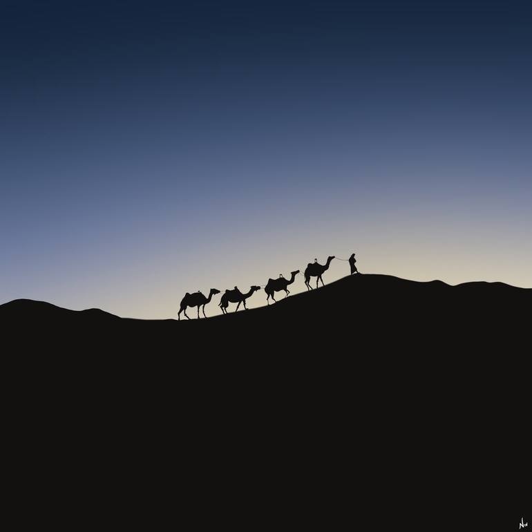 Morocco dessert Painting by Nivedha Balakrishnan | Saatchi Art