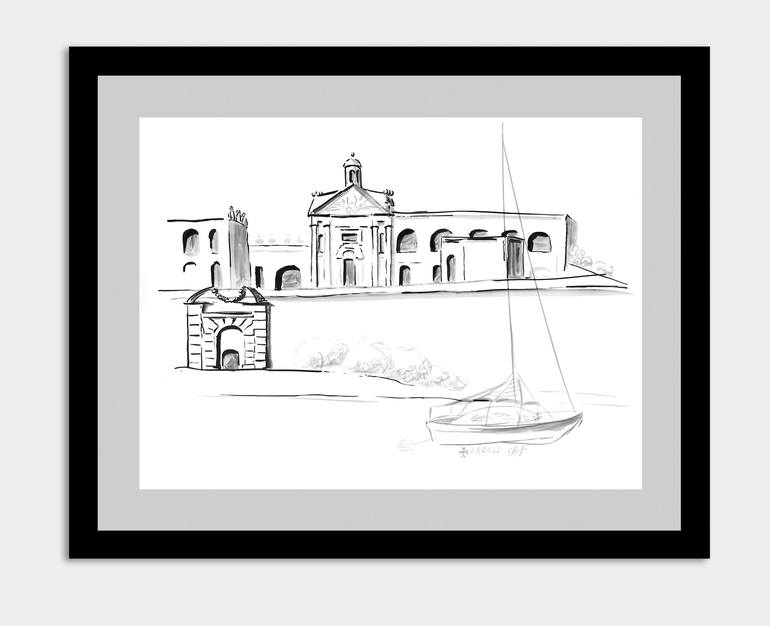 Fort Manoel. Malta Drawing by Olha Andreichyn | Saatchi Art