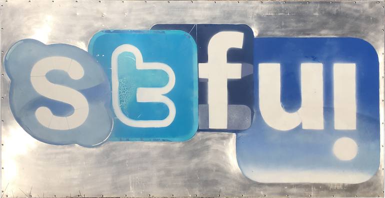 STFU Painting by O O | Saatchi Art