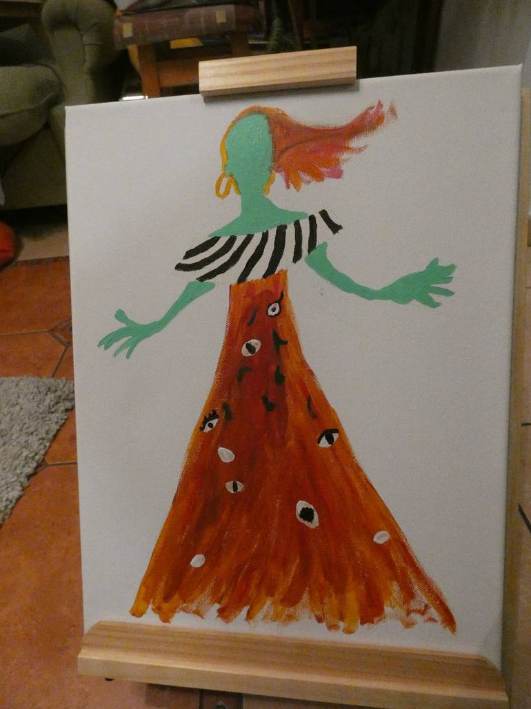 Mrs. Coleman Painting by András Gyökeres | Saatchi Art