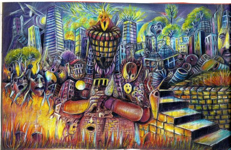 The Underworld Painting by bilgin celik | Saatchi Art