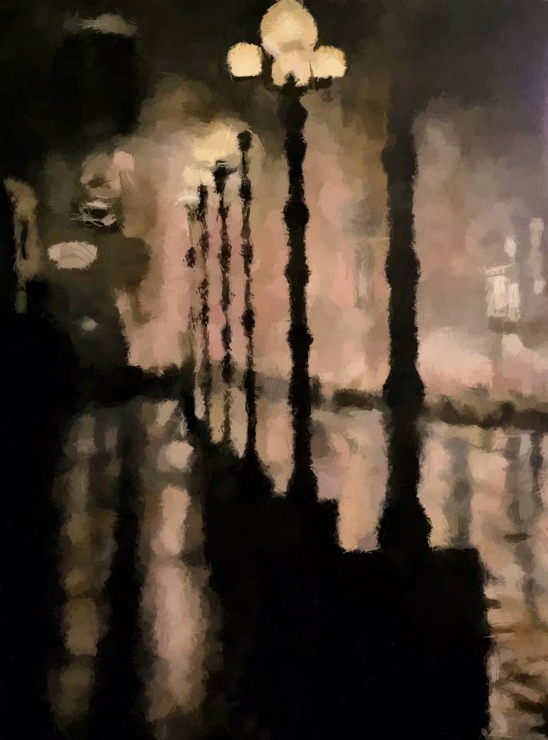 Bustlin' Broadway, 1910, or The Watcher -- SOLD Painting by Alan ...