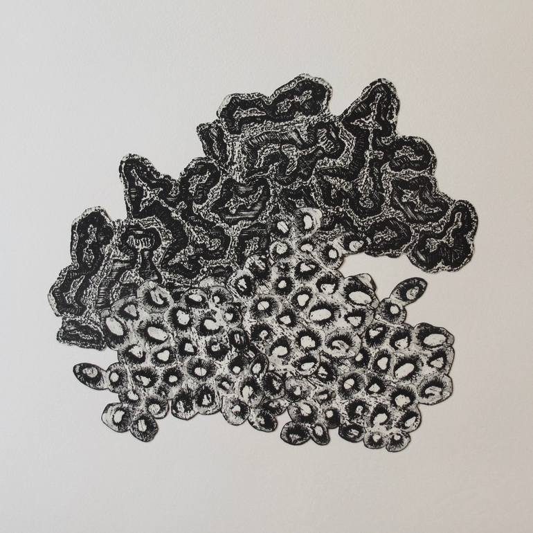 Coral Construction 3 - Limited Edition of 1 Printmaking by Amy Oates ...