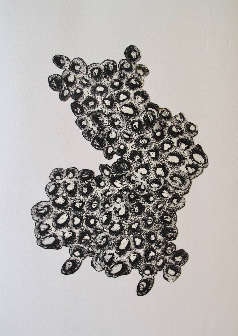 Coral Construction 4 - Limited Edition of 1 Printmaking by Amy Oates ...