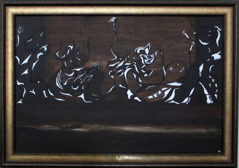 Snow Dancing Painting by A Bowey | Saatchi Art