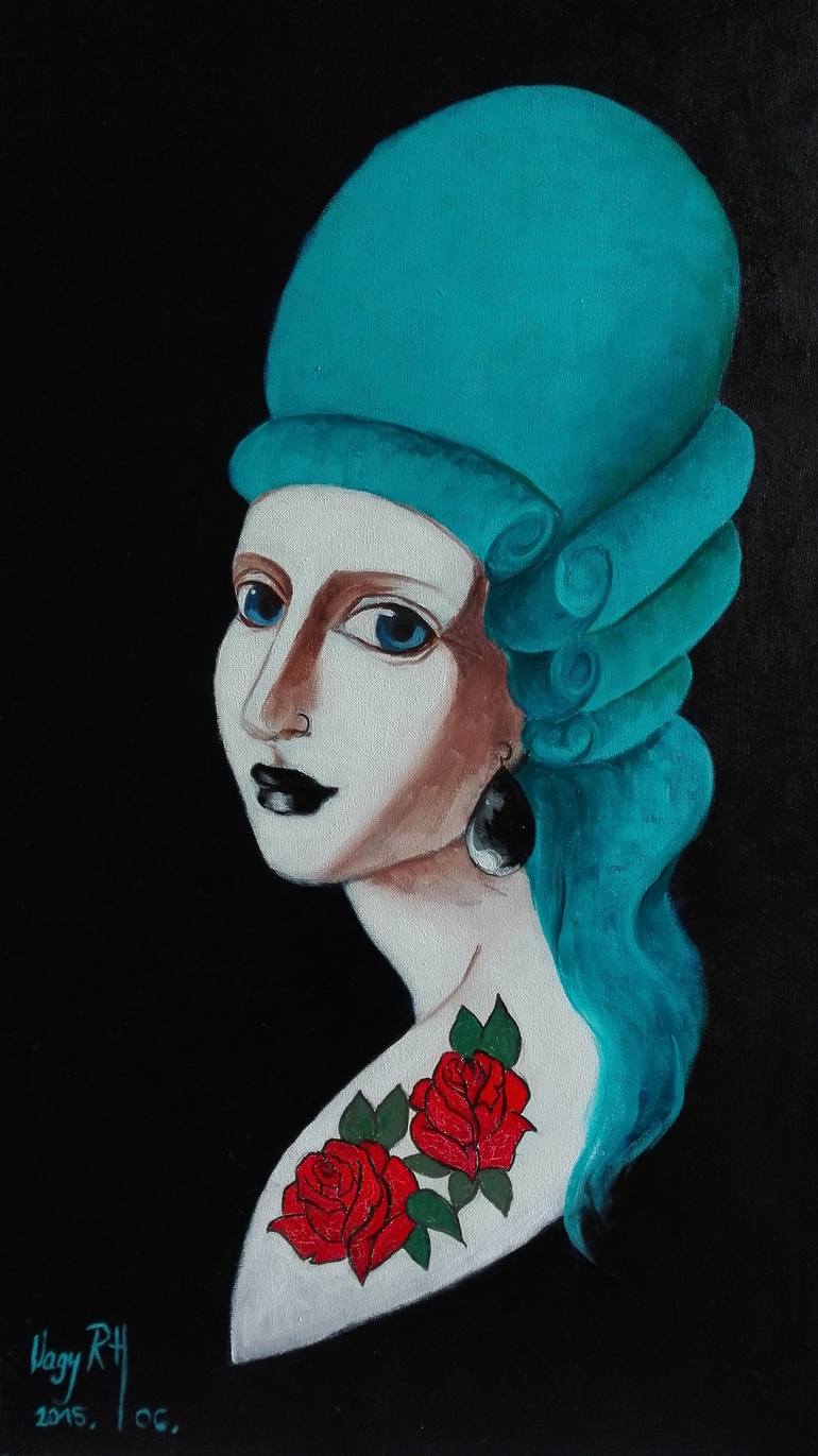 Girl with pearl earring Painting by Helga Nagy | Saatchi Art