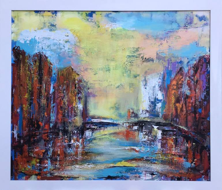 Dazzling reflection Painting by Luba Arnold Larnie | Saatchi Art