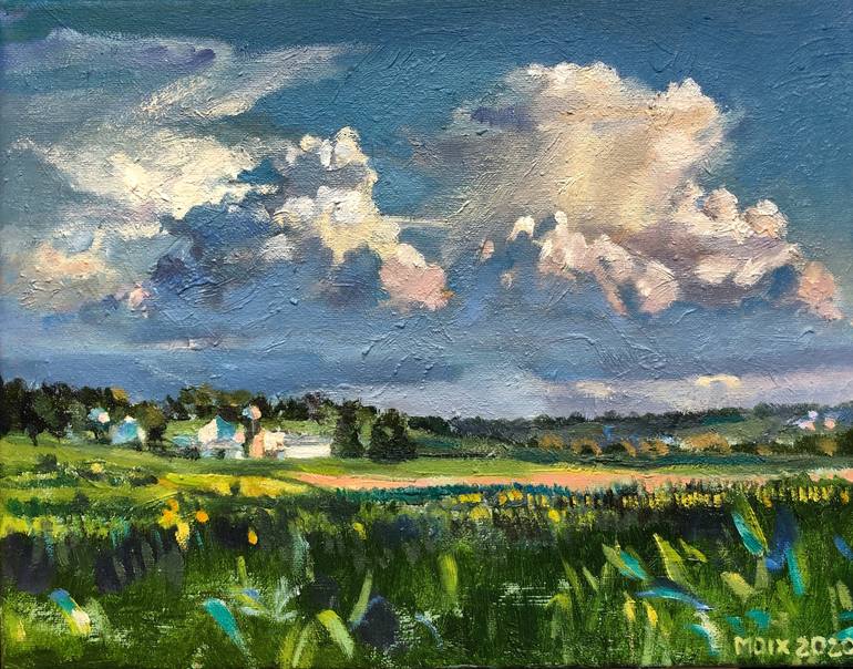 Stateside Summer Painting by Monica Dix | Saatchi Art