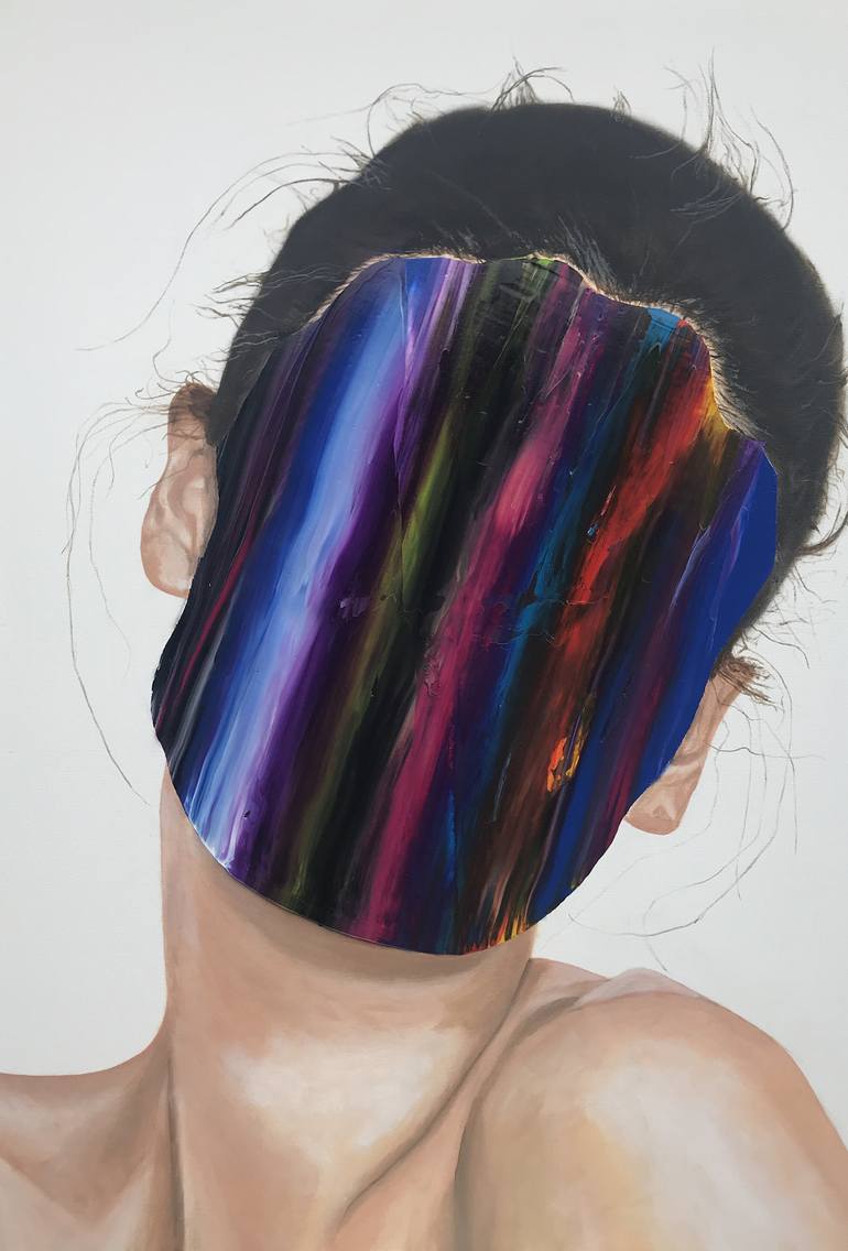 “Neon Vortex” Painting by Elliot Curtis | Saatchi Art