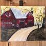 New England Autumn Painting by Paula Colburn | Saatchi Art
