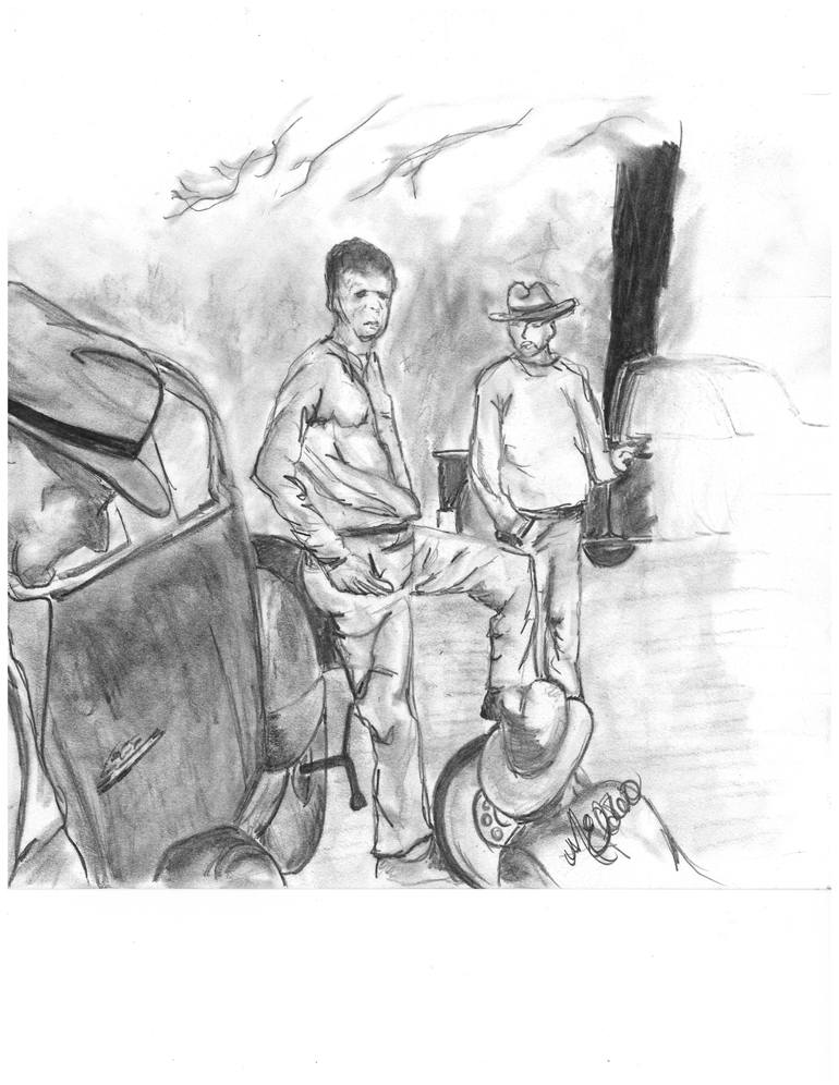 The Flat Drawing by Merideth Elder | Saatchi Art