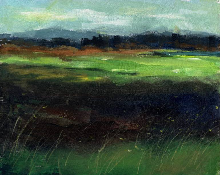 A Distant Shade Of Green Painting by William Liao | Saatchi Art