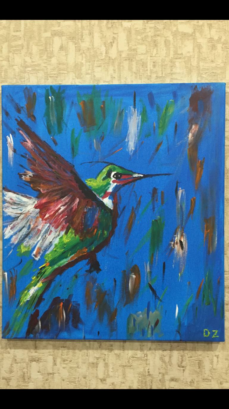 Color bird Painting by Dmytriy Andreichenko | Saatchi Art