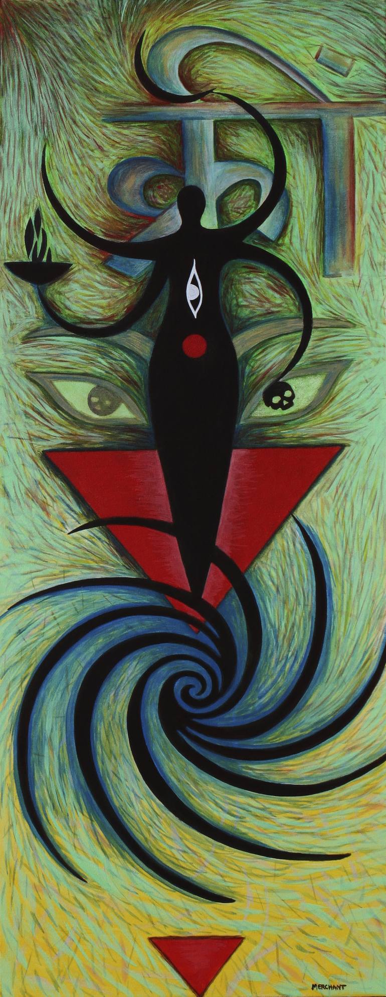 Kali Painting by Lori Merchant | Saatchi Art